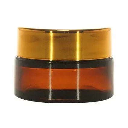 15g Amber Glass Jar with Lid | Perfect Container for Cosmetics ...